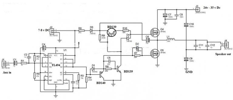 Class D Amplifier : Circuit, Working, Types, Efficiency & Advantages Class D Amplifier : Circuit, Working, Types, Efficiency & Advantages