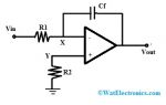 Op Amp Integrator : Circuit, Equation, Working & Its Applications