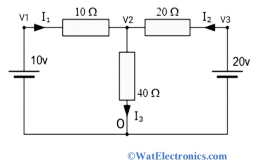 Nodal Analysis With Voltage Source And Current Source